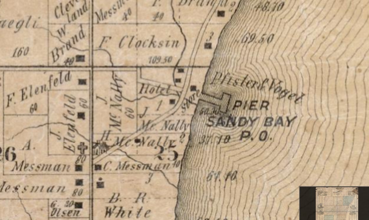 Sandy Bay Pier - WI Shipwrecks